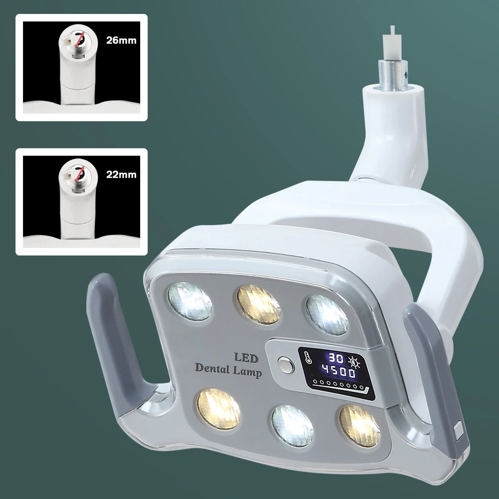 Grau-de-Ilumina-o-Dental-Display-LCD-Sens-vel-6-L-mpada-Led-Fonte-de ...