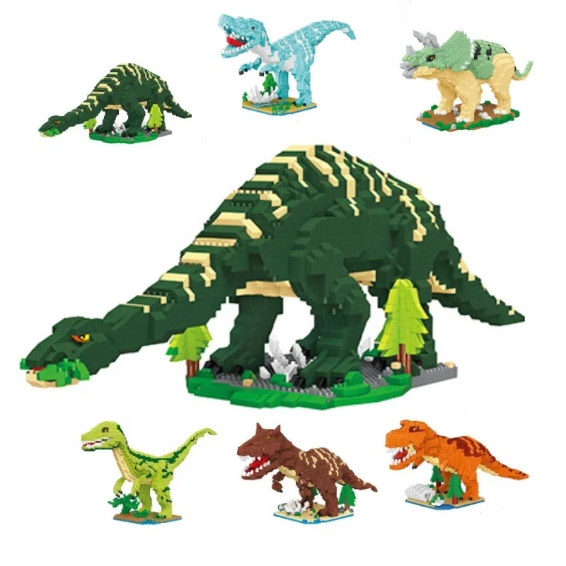 Mini-Blocks-Dinosaur-Collection-Building-Bricks-Tyrannosaurus-Jurassic ...