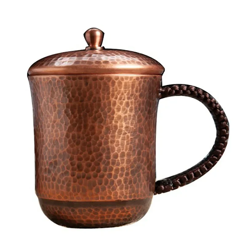 Japanese-Vintage-Teacups-Pure-Copper-Coffee-Cups-with-Lids-Metal-Tea ...