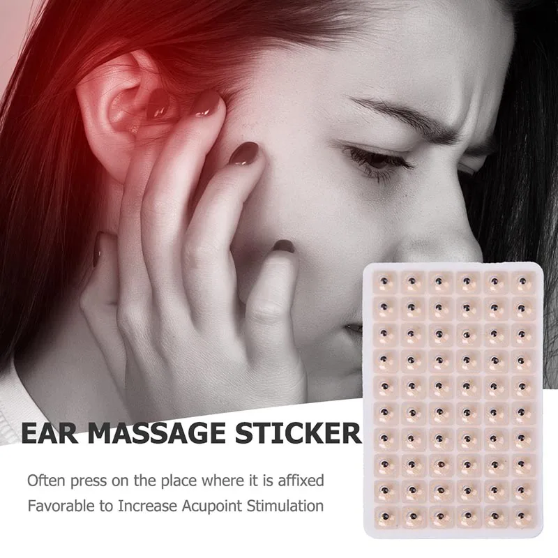 600/1200pcs Relaxation Ears Stickers Acupuncture Needle Ear Vaccaria ...