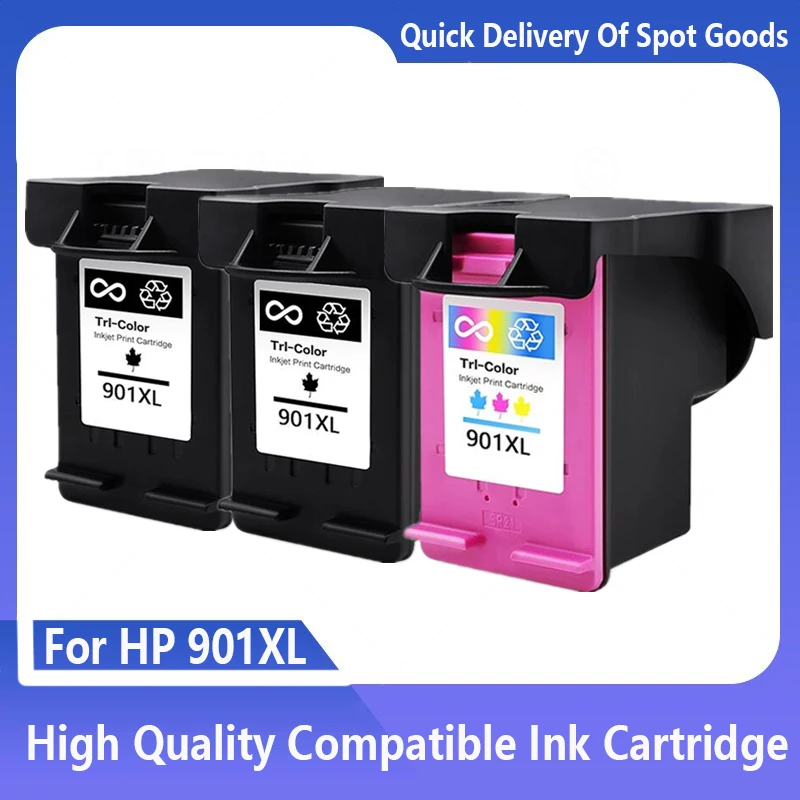 Cartucho-de-tinta-para-impresora-HP-901-XL-recambio-de-tinta-Compatible ...