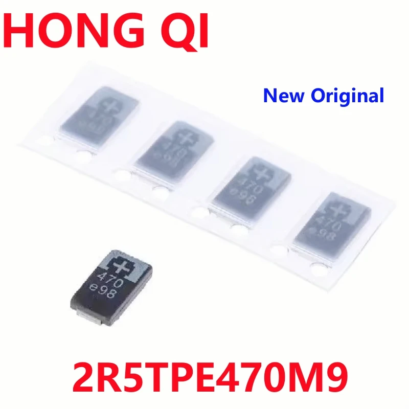 50PCS 2R5TPE470M9 M7 MC MF MI 470 2.5V 470UF SMD Tantalum Capacitor ...