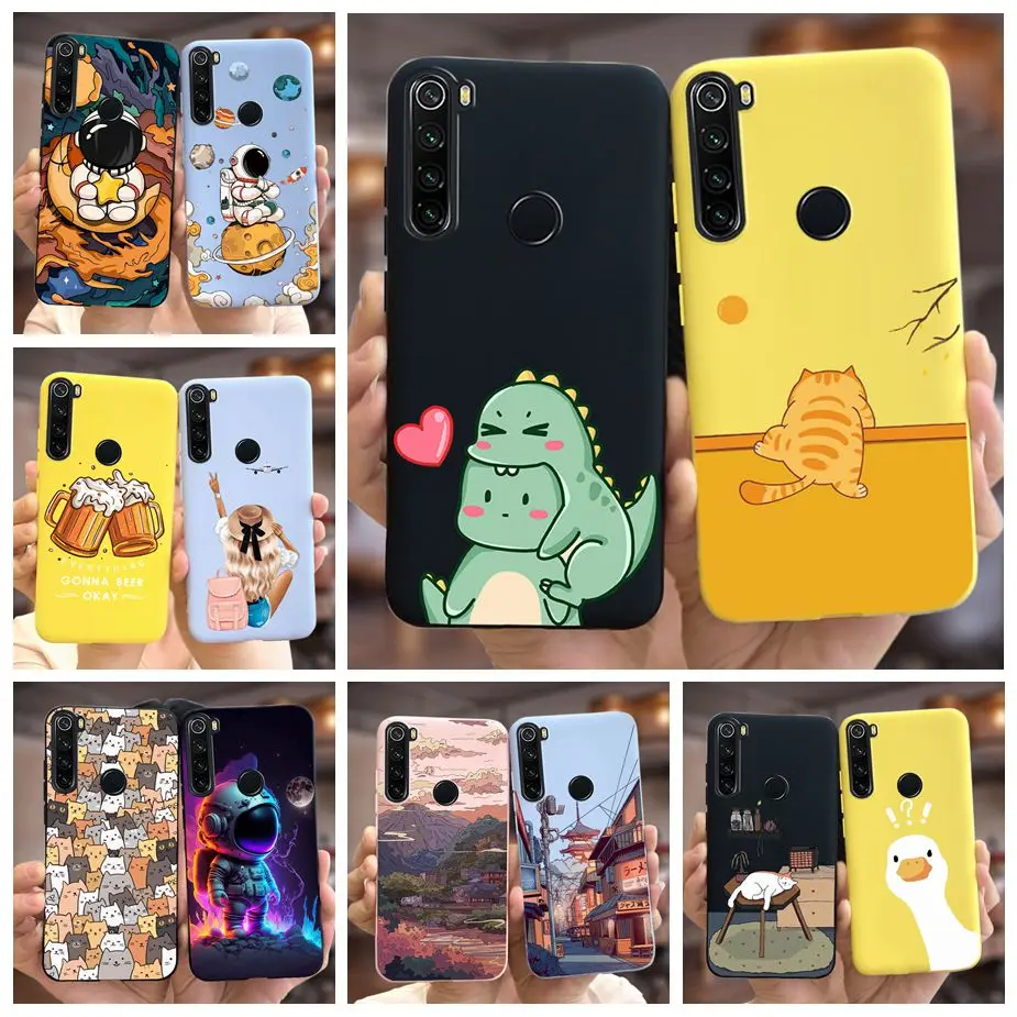 For-Xiaomi-Redmi-Note-8-2021-Case-Cute-Fashion-Cartoon-Cover-Soft ...