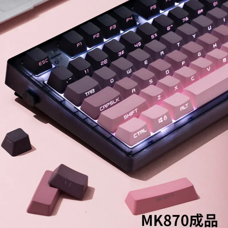 MiFuny-MK870-Mechanical-Keyboard-Customized-Side-Carving-Tri-mode-Wired ...