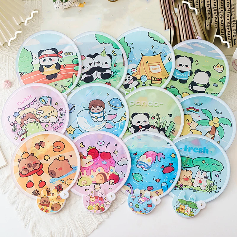 1PC-New-Summer-Cute-Folding-Group-Fan-Girl-Heart-Portable-Folding-Fan ...