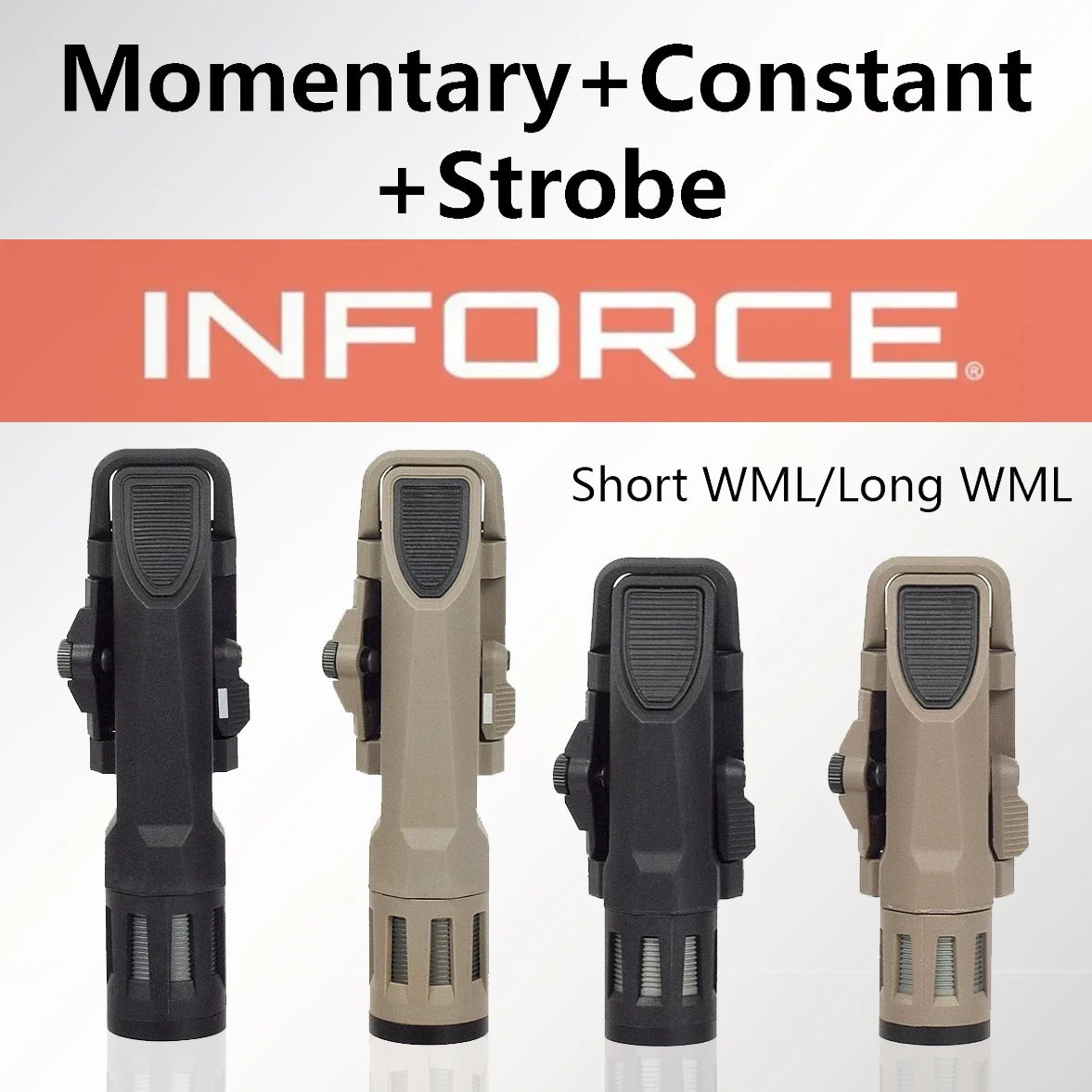 INFORCE WML APL Flashlight Strobe High Efficiency White Light Nylon ...