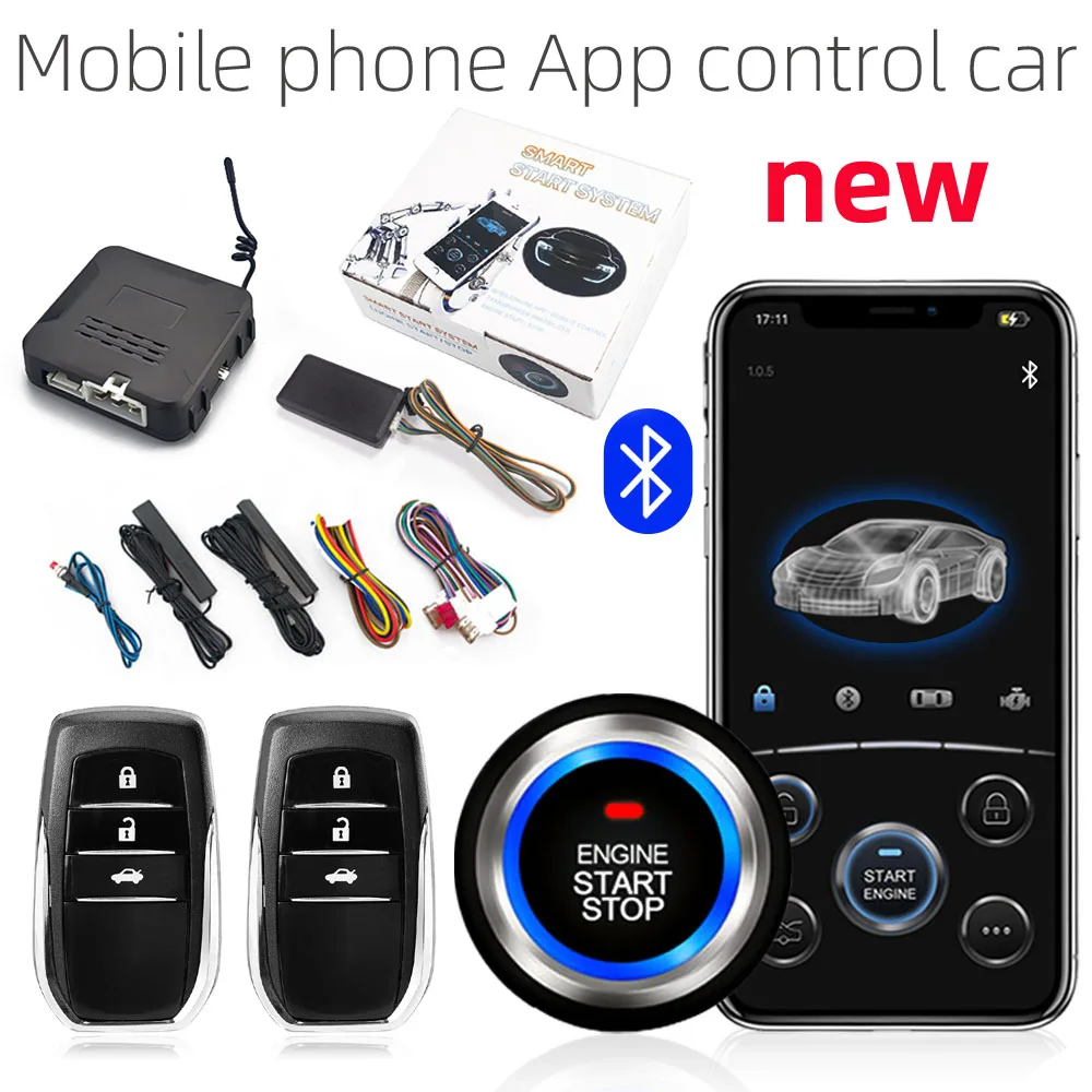 Carro-remoto-Start-Stop-Kit-igni-o-do-motor-tronco-aberto-PKE-Keyless ...