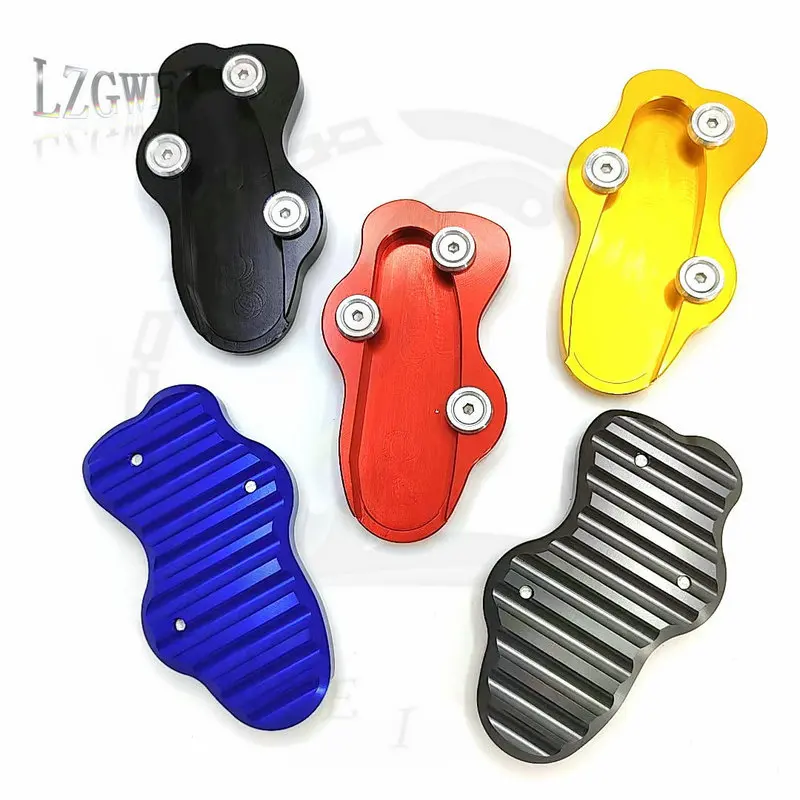 Motorcycle Kickstand Foot Side Stand Extension Pad Support Plate For ...