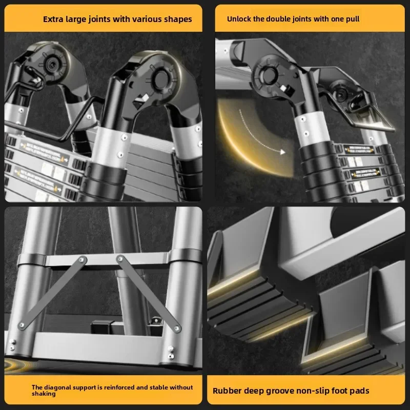 Stainless Steel Telescopic Ladder Multi-functional Joint Dual-purpose ...