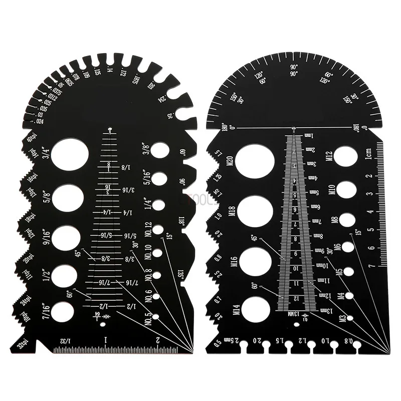 Metric-and-Imperials-Metal-Thread-Pitches-Multi-Gauges-Aluminum-Alloy-Thread-Pitches ...