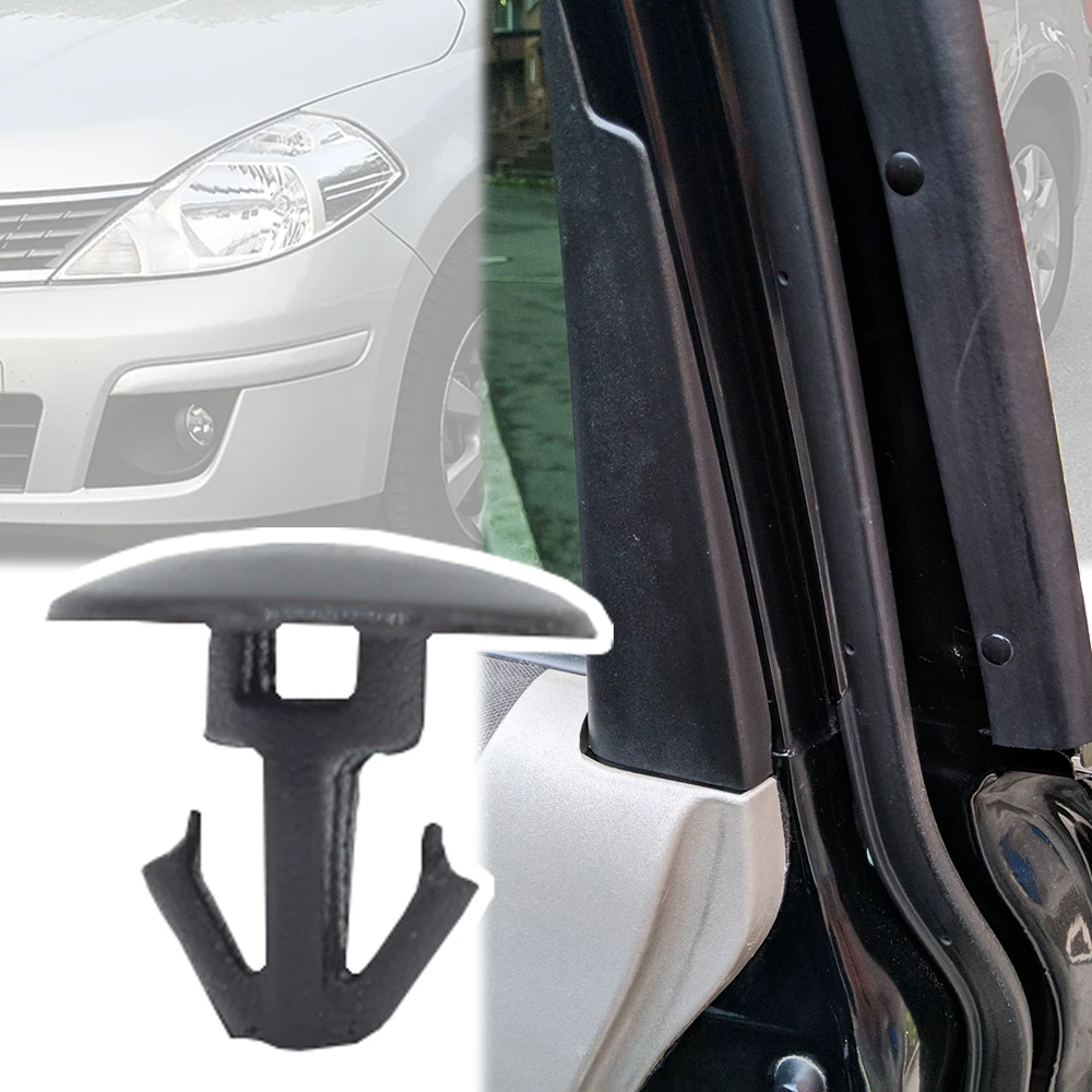 Car-Front-Rear-Door-Upper-Weatherstrip-Seal-Clips-Rivets-82850JG00C-For ...