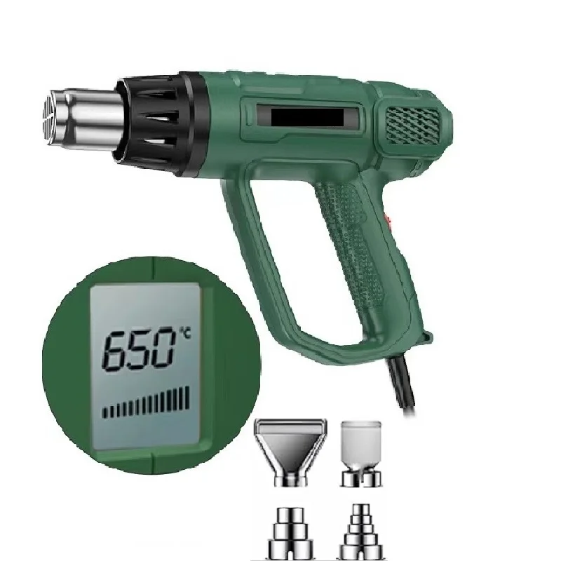 Heat-Gun-2000W-Hot-Air-Gun-Kit-with-Large-LCD-Digital-Display-Variable ...