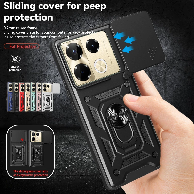 For Infinix Note 40 Case Slide Camera Armor Phone Case for Infinix Note ...