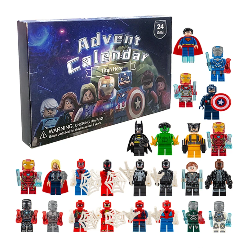 Marvel-Advent-Calendar-Box-Avengers-Anime-Figures-Spider-Man-Iron ...