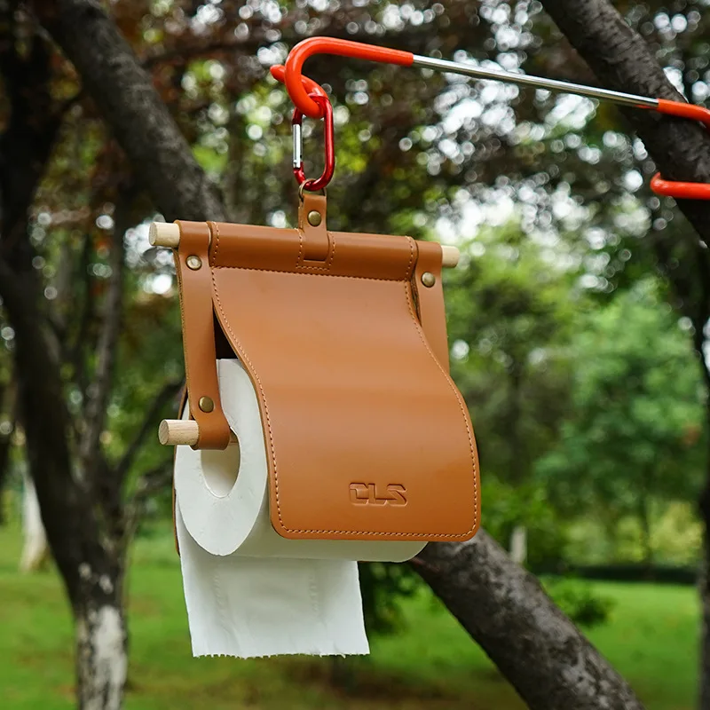 Portable-PU-Leather-Tissue-Hanger-Waterproof-Hanging-Holder-Detachable ...