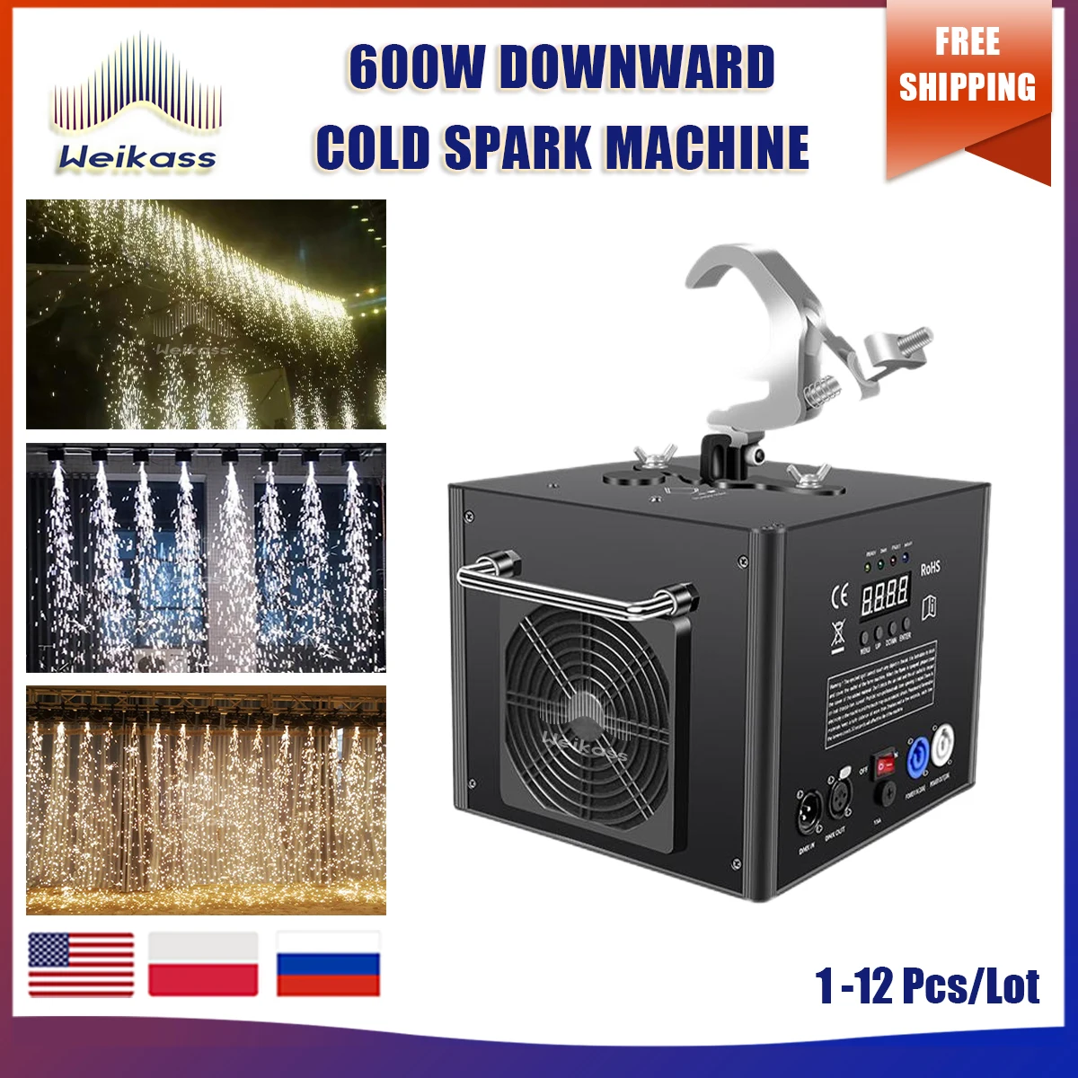 1-12-Pcs-Remote-Control-Waterfall-600W-Cold-Spark-Machine-Cold ...