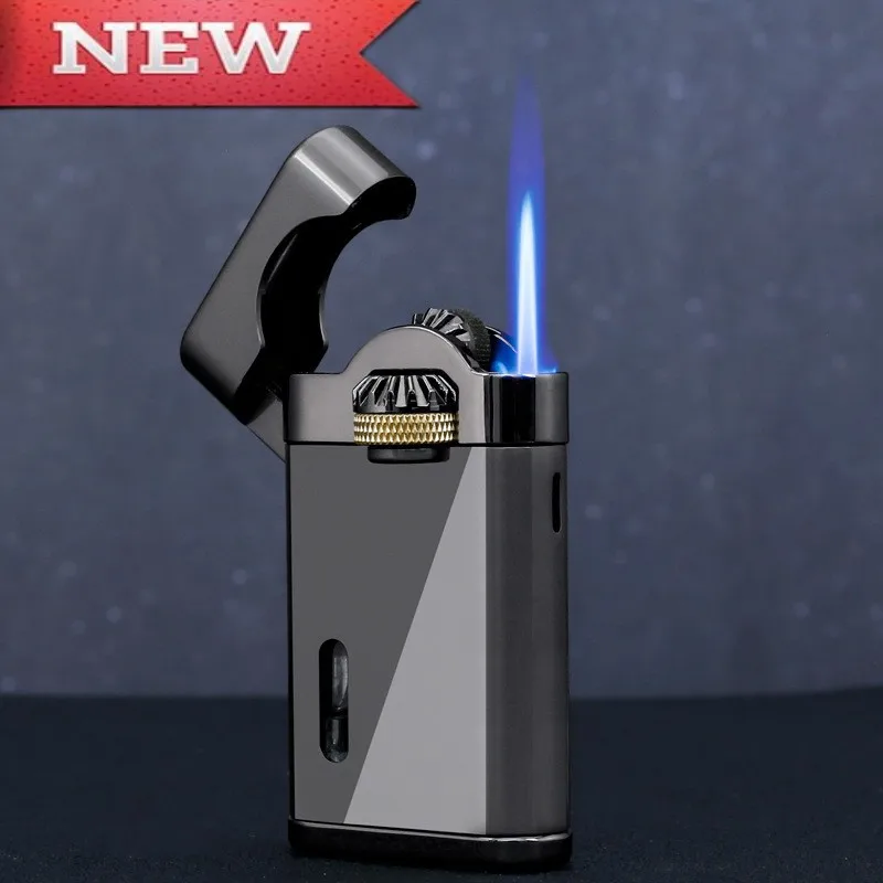 JOBON-Metal-Mechanical-Sideslip-Butane-Gas-Lighter-Outdoor-Windproof ...