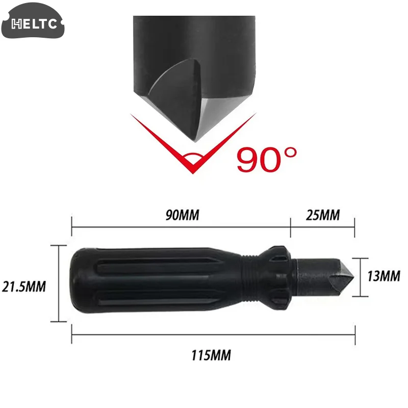 New Short Length Hand Reamer & Countersink General Tools Deburring ...