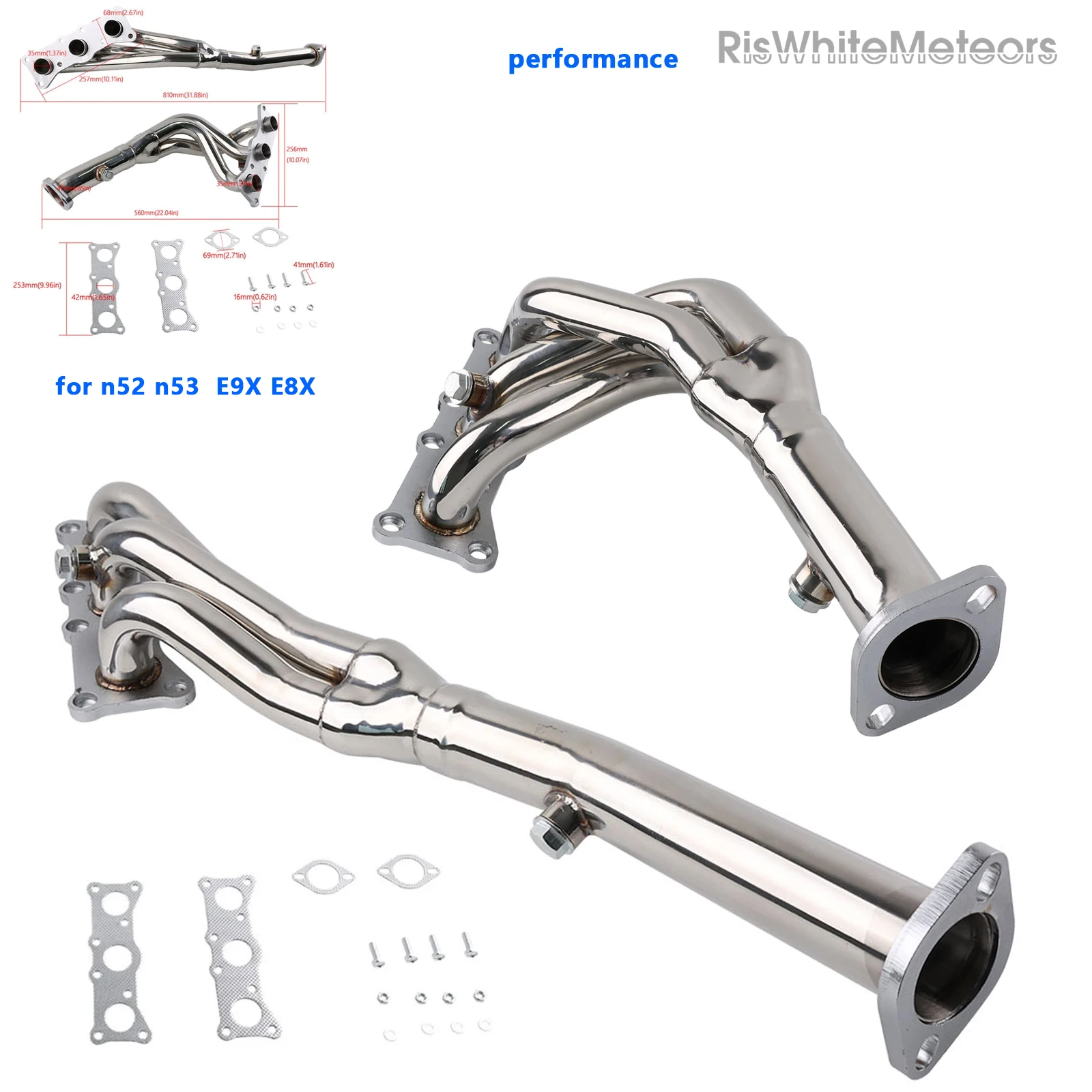 Engine Exhaust Manifold Headers for BMW N52/N53 328i 328xi 325i 325xi ...