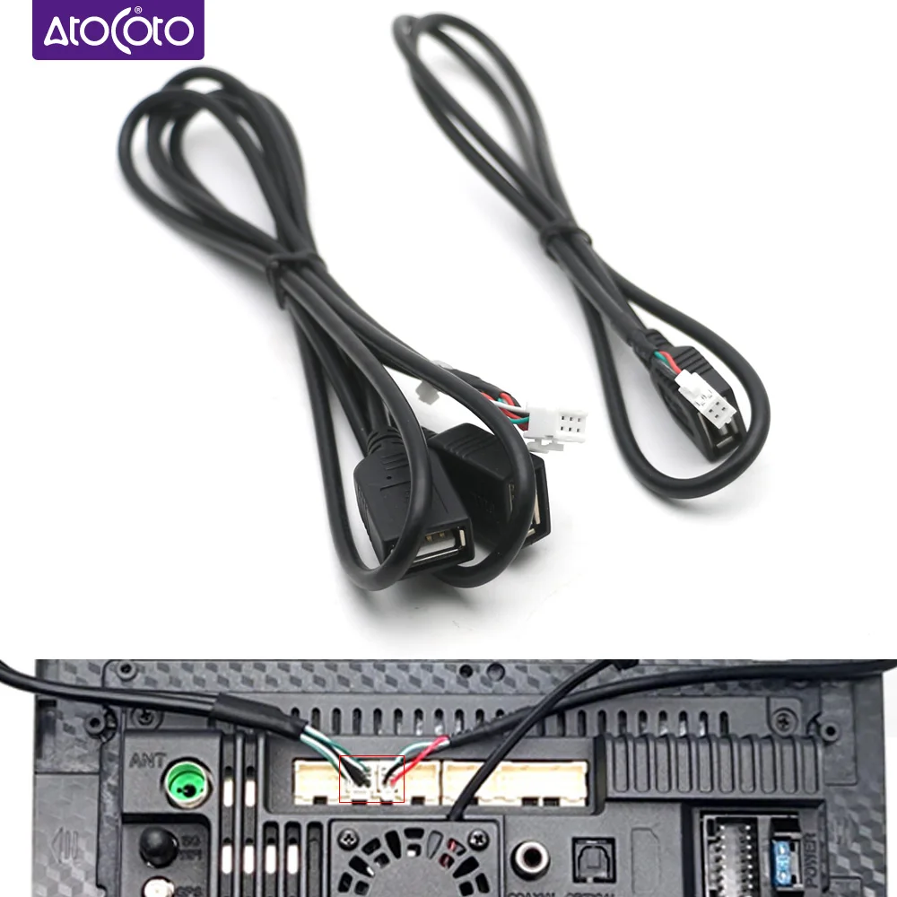 Universal-Car-4-6-Pin-Dual-USB-Input-Wire-Connect-Interface-Cable ...