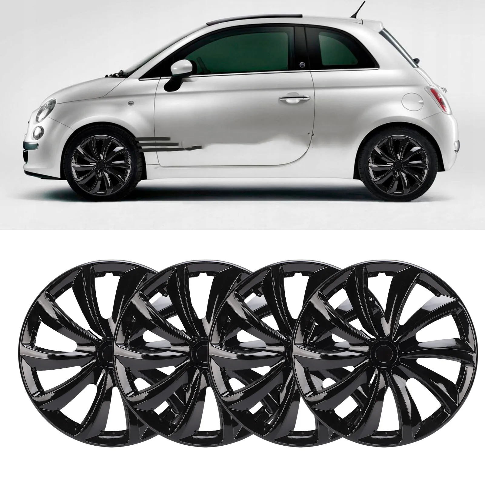 New 4Pcs 16Inch Car Hubcaps Anti Scratch Protection Stylish Look ...