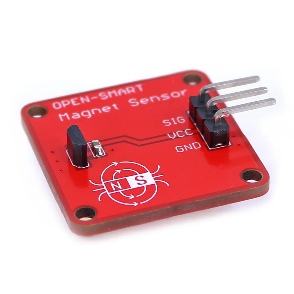 OPEN-SMART Magnet Sensor Magnet Field Intensity Linear Hall Effect Sensor Module For Arduino ...