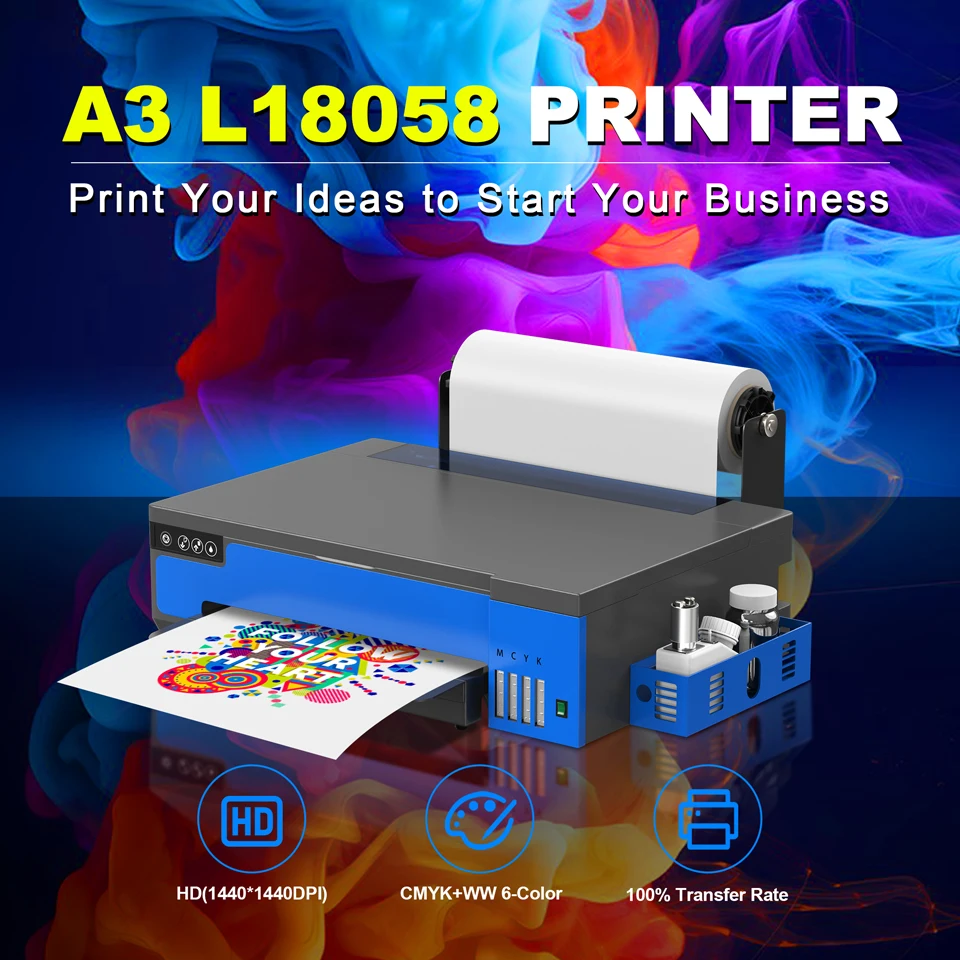 Oemg A3 L18058 Dtf принтер для футболок и одежды печатная машина для прямой печати пленки
