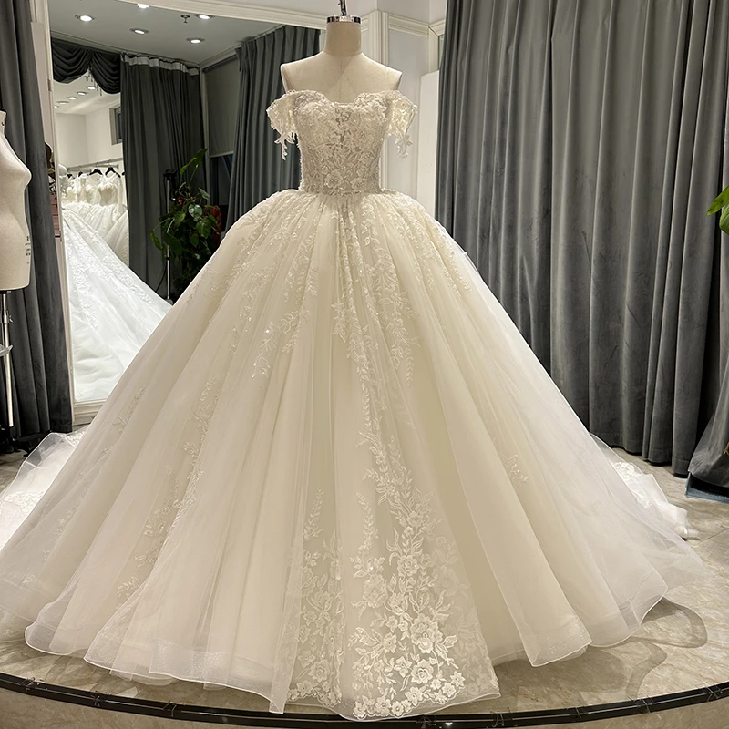 SL 9199 Luxury Princess Wedding Dress 2023 Plus Size for Women Robe De ...