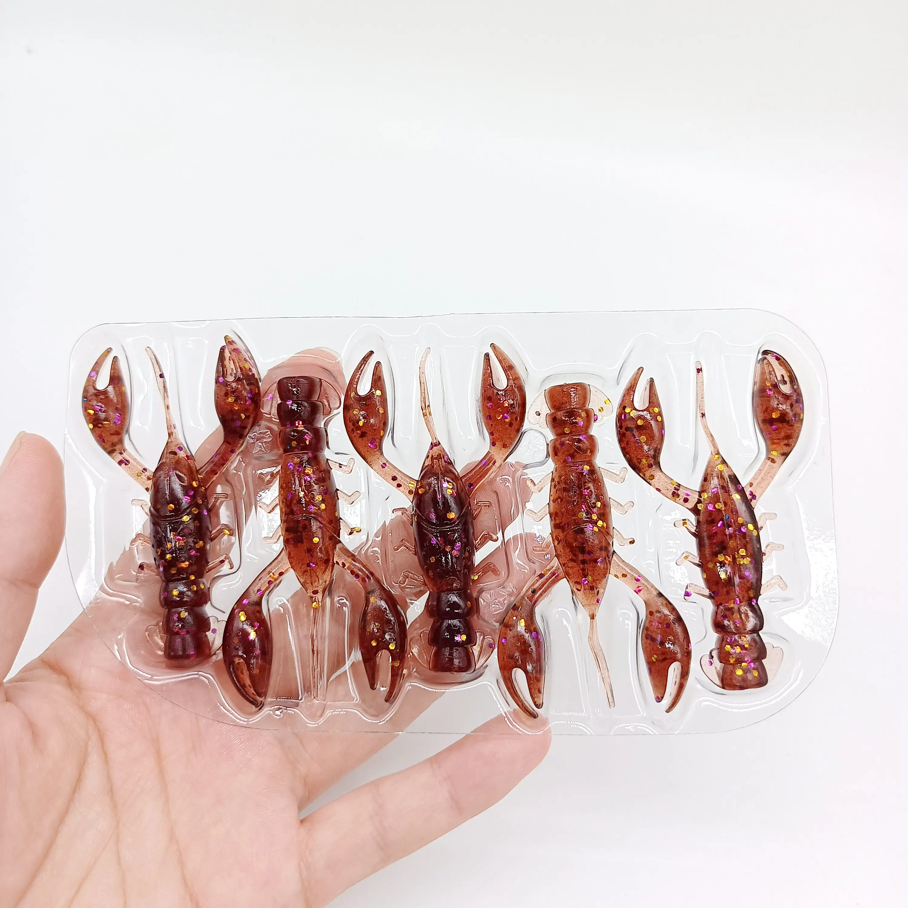 HOOFISH-5PCS-TPR-Floating-Crawfish-Fishing-Lure-65mm-4g-Soft-Silicone ...