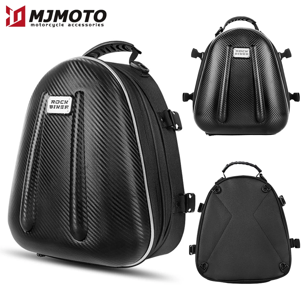 Classic-Carbon-Black-Motorcycle-Bag-Backpack-Waterproof-Reflective-Rear ...