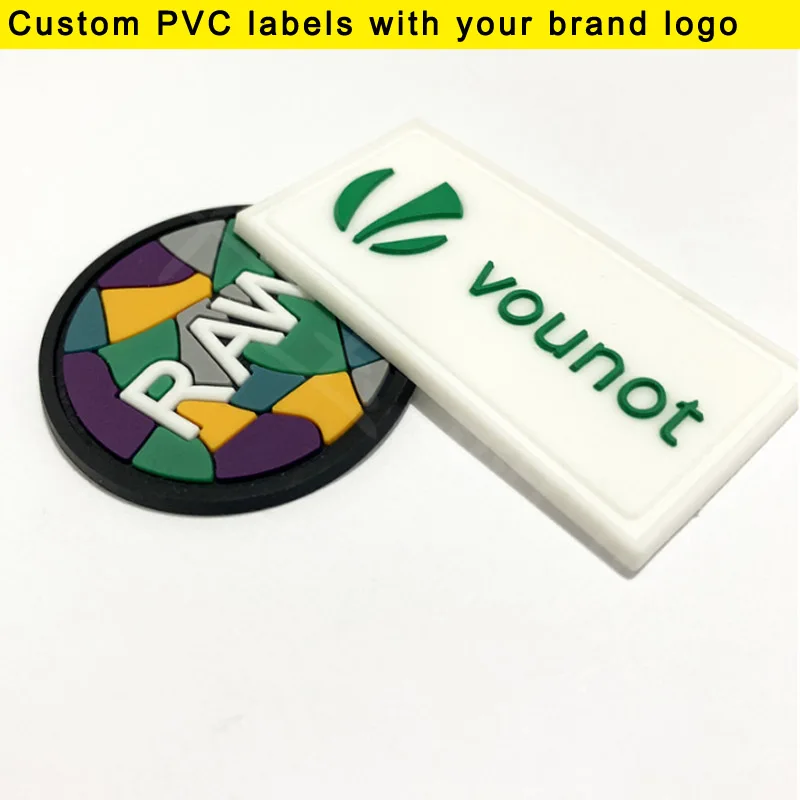 1000pcs A Lot Custom Your Logo/letters Pvc Drop Plastic Soft Rubber ...