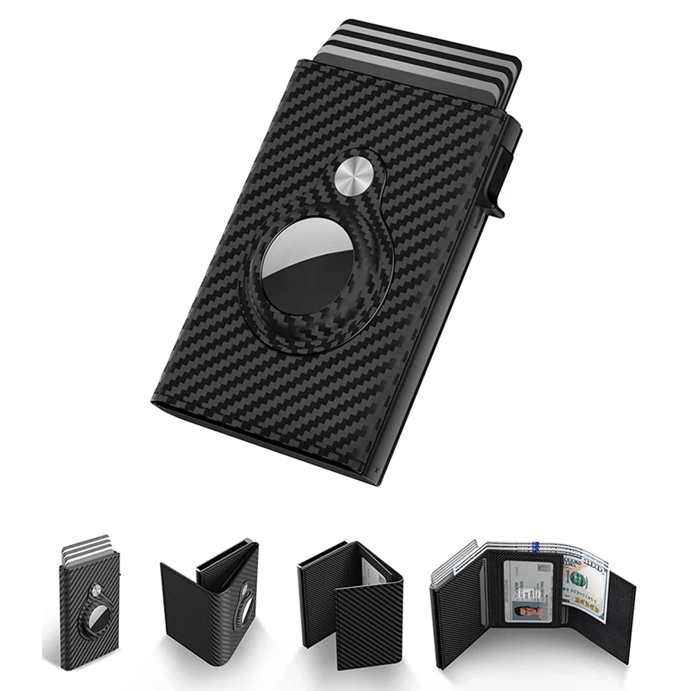 RFID-Blocking-Leather-Smart-Wallet-with-Banknote-Compartment-Pop-Up ...