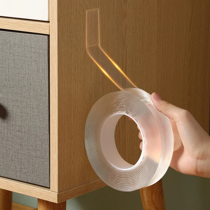 Kitchen-Transparent-Double-Sided-Tape-Bathroom-Waterproof-Reusable-Self ...