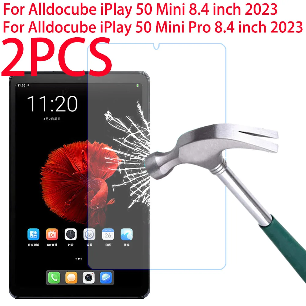 2pcs 9h Tempered Glass Screen Protector For Alldocube Iplay 50 Mini 8 4