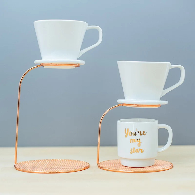 Metal Hand Brewed Drip Pour Over Coffee Brewer Holder Coffee Filter ...