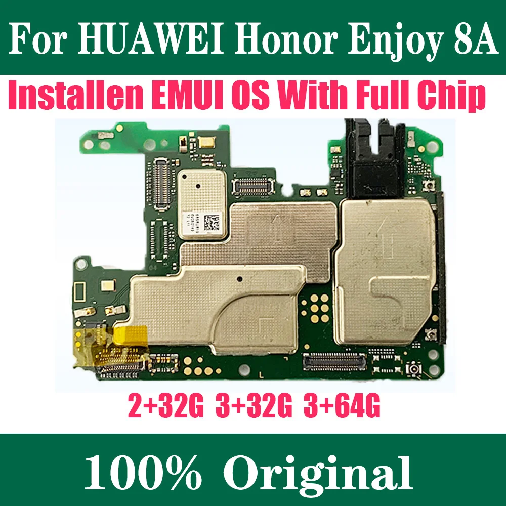 100% Original For HUAWEI Honor Enjoy 8A Motherboard 32GB 64GB Unlocked ...