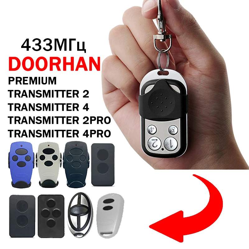 DOORHAN-Gate-Remote-Control-Barrier-433-mhz-TRANSMITTER-2-4-2PRO-4PRO-Electronic-Key-Garage ...
