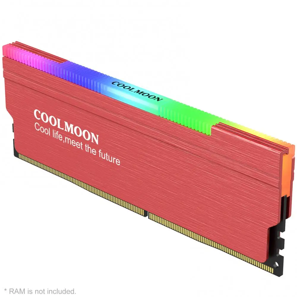 RAM-Armor-DDR3-DDR2-DDR4-Heatsink-5V-3Pin-ARGB-Light-Cooling-Fan-Heat ...