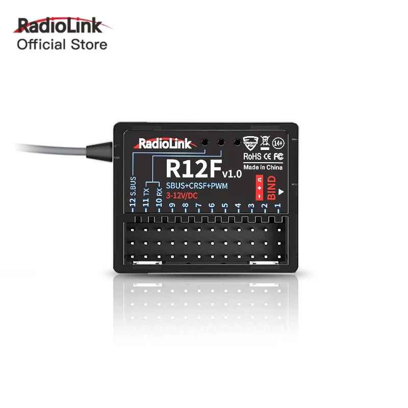 Radiolink R12F 12 Channle RC Receiver Built-in Simulator Program for RC ...