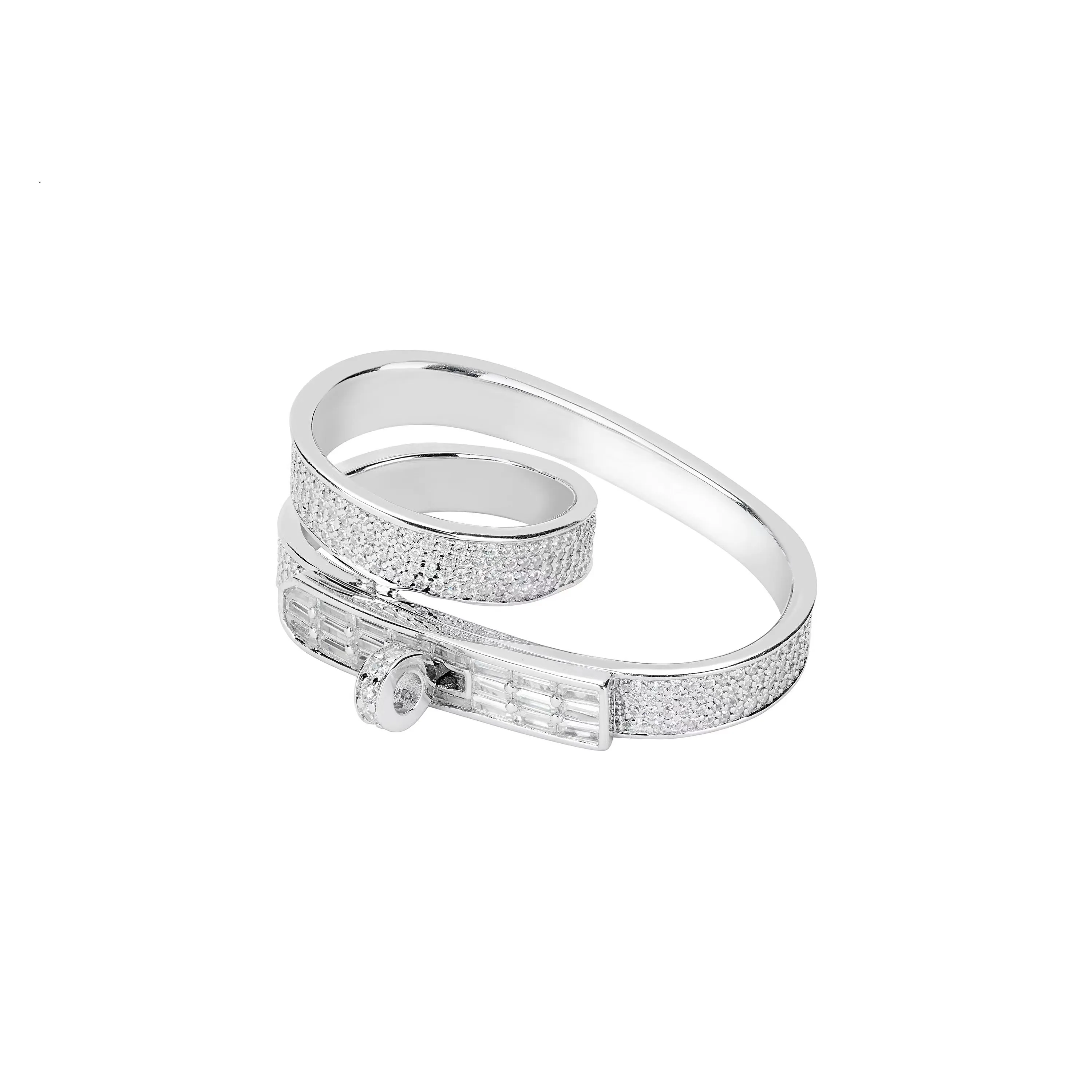 ZOCA-925-Sterling-Silver-Two-finger-Rings-For-Women-Simple-Temperament ...