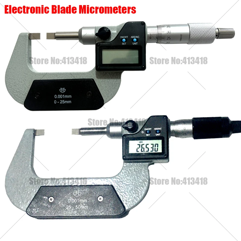 XIBEI Electronic Bblade Micrometers 0-25mm 25-50mm IP65 waterproof ...