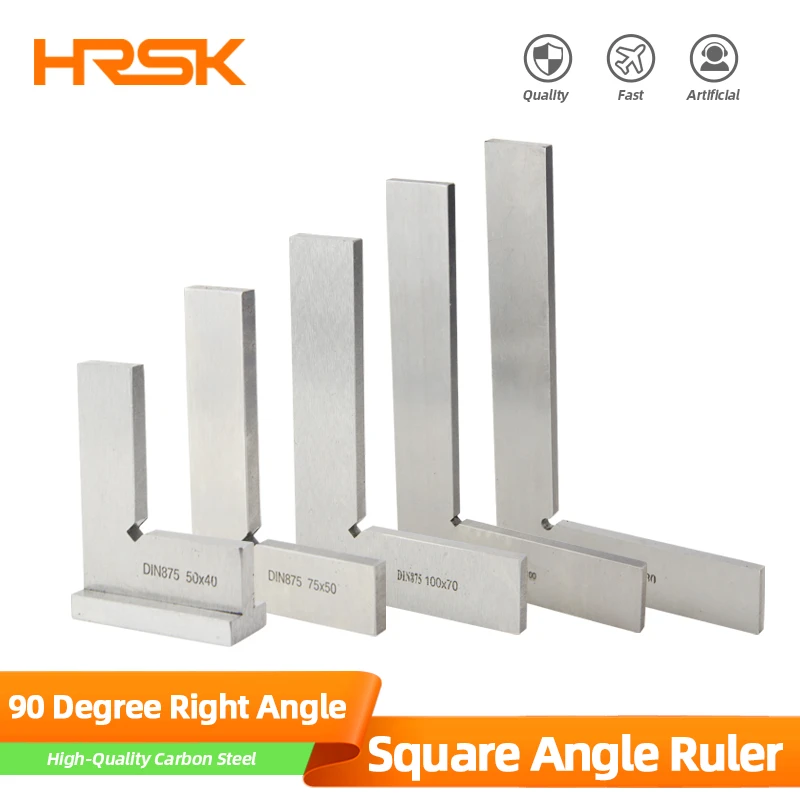 90 Degree Right Angle Ruler Try Square Metal Steel - 90 Degree Edge ...