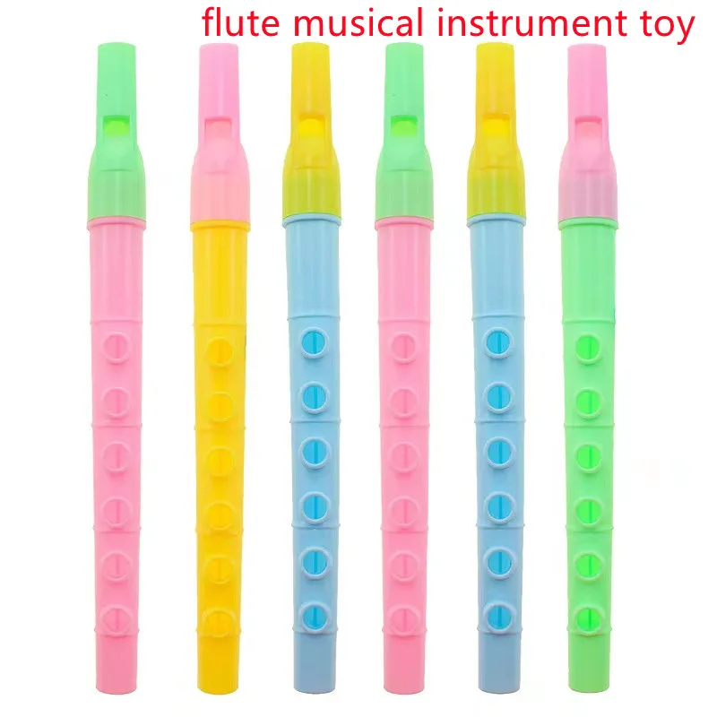 50PC Colorful Plastic Flute Toys Kids Birthday Party Toys Favor ...
