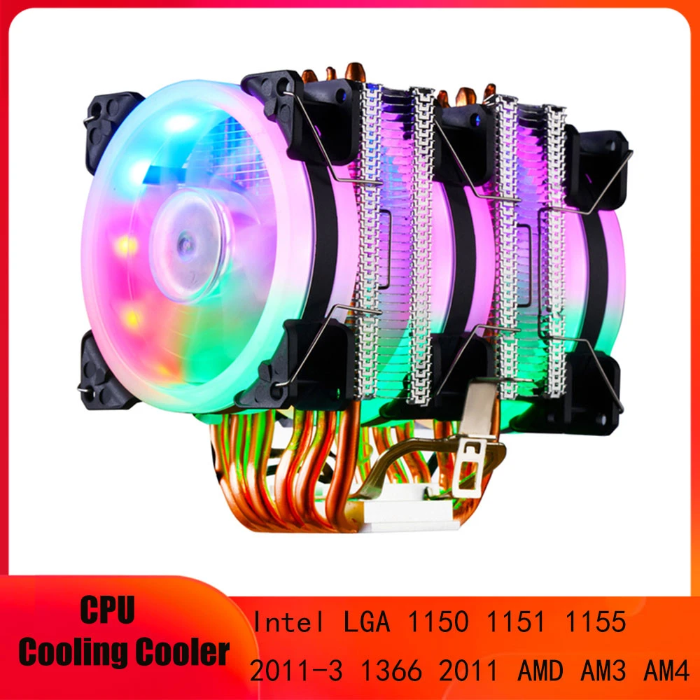 Cpu Cooler 2011 6 Tubos De Calor Processador Cooler x99 Para Lga1700 ...