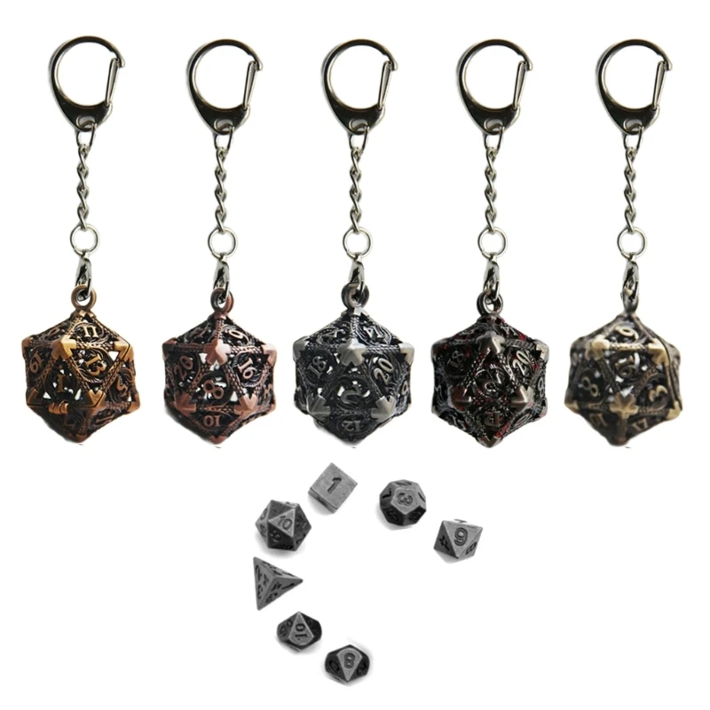 Unique-Key-Rings-Hollow-Dices-Pendant-Keychain-Cube-Set-Dices-Key-Chain ...
