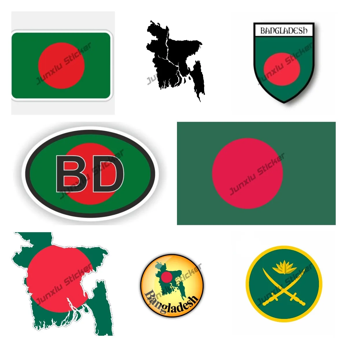 Bangladesh-Flag-Decal-Bangladesh-Map-Sticker-Styling-Racing-Rally-Decal ...