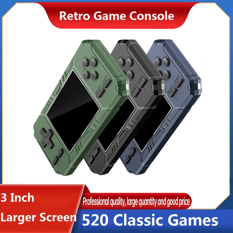 Mini S8 Handheld Game Console Classic Retro Nostalgic 520 Games ...