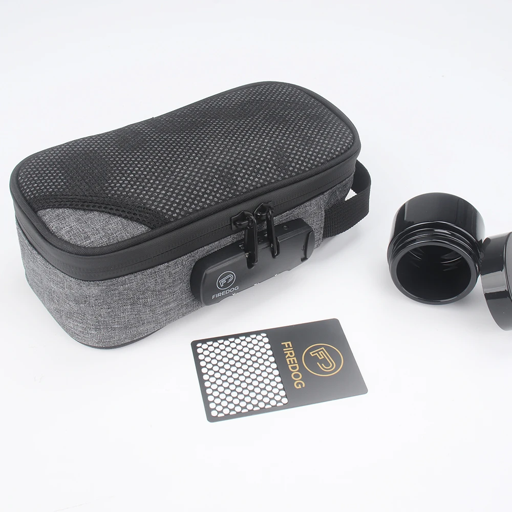 FIREDOG Smoking Smell Proof Case With Lock Carbon Lined Travel Stash ...