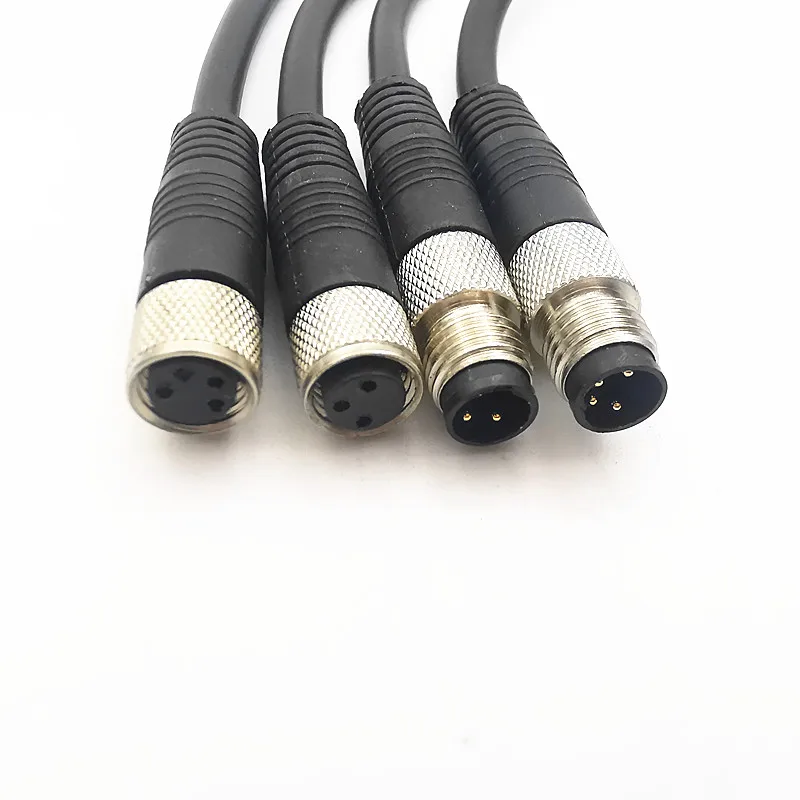 high quality 3 pins 4 pins Sensor Connector Cable M8 Waterproof plug ...