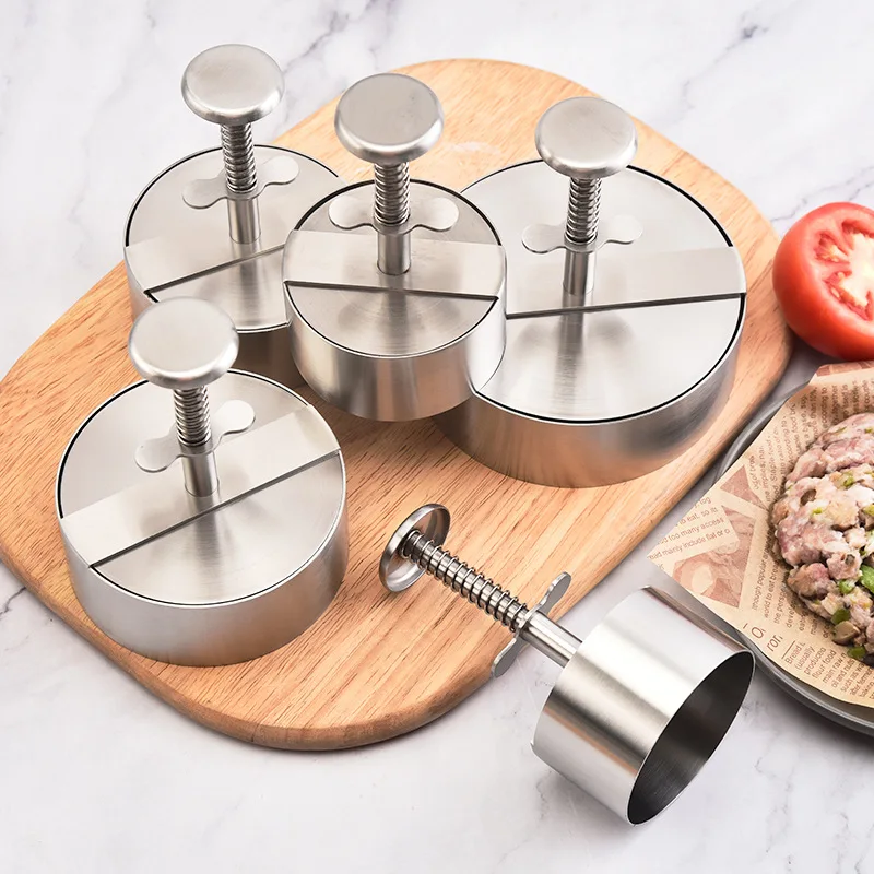 Ручной круглый пресс для мяса из нержавеющей стали, пресс для ...